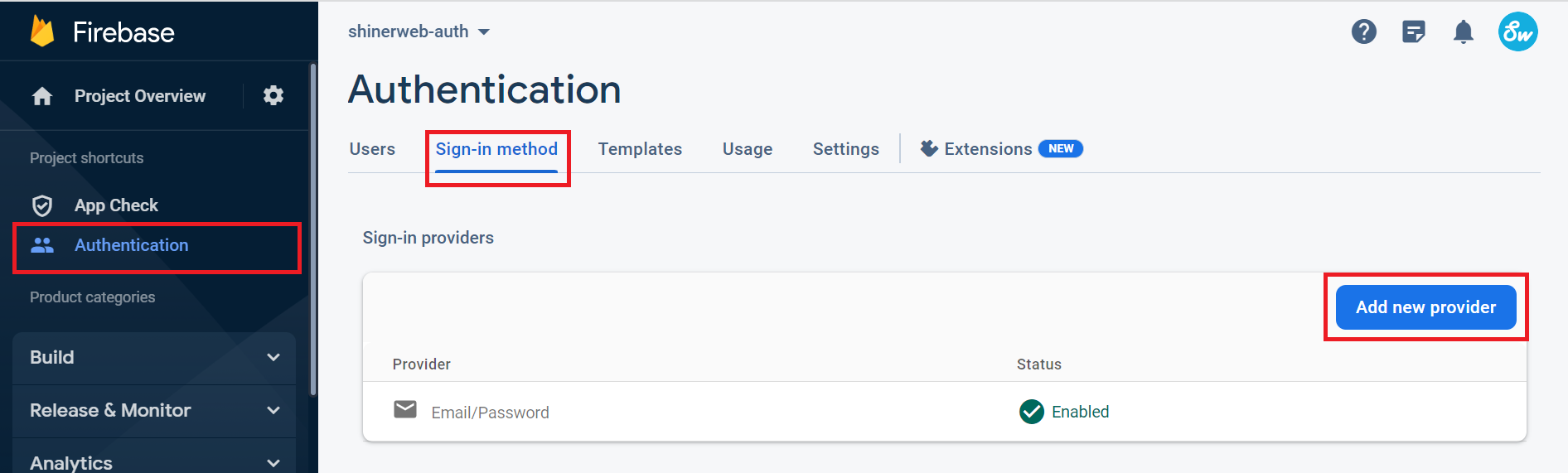 How to create Google login for your website by using Firebase Authentication - Shinerweb