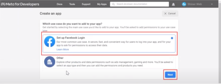 How to add facebook login to your website by using Firebase? - Shinerweb