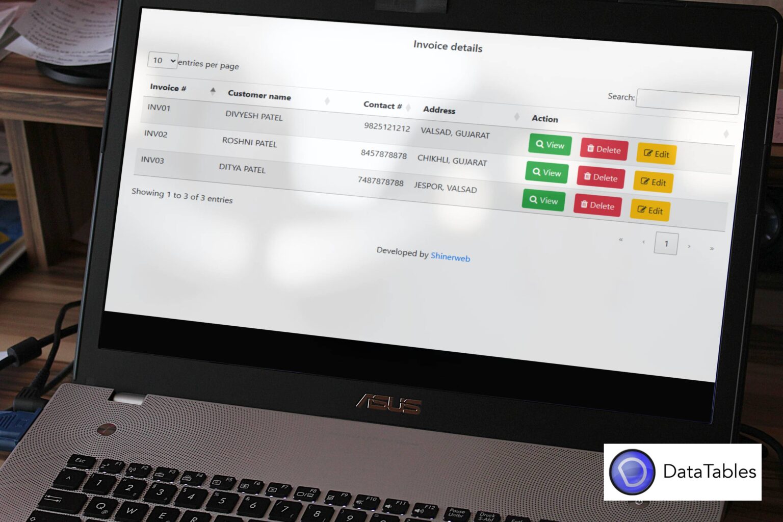 How To Implement Dynamic Searchable Data Tables With Php And Mysql Shinerweb