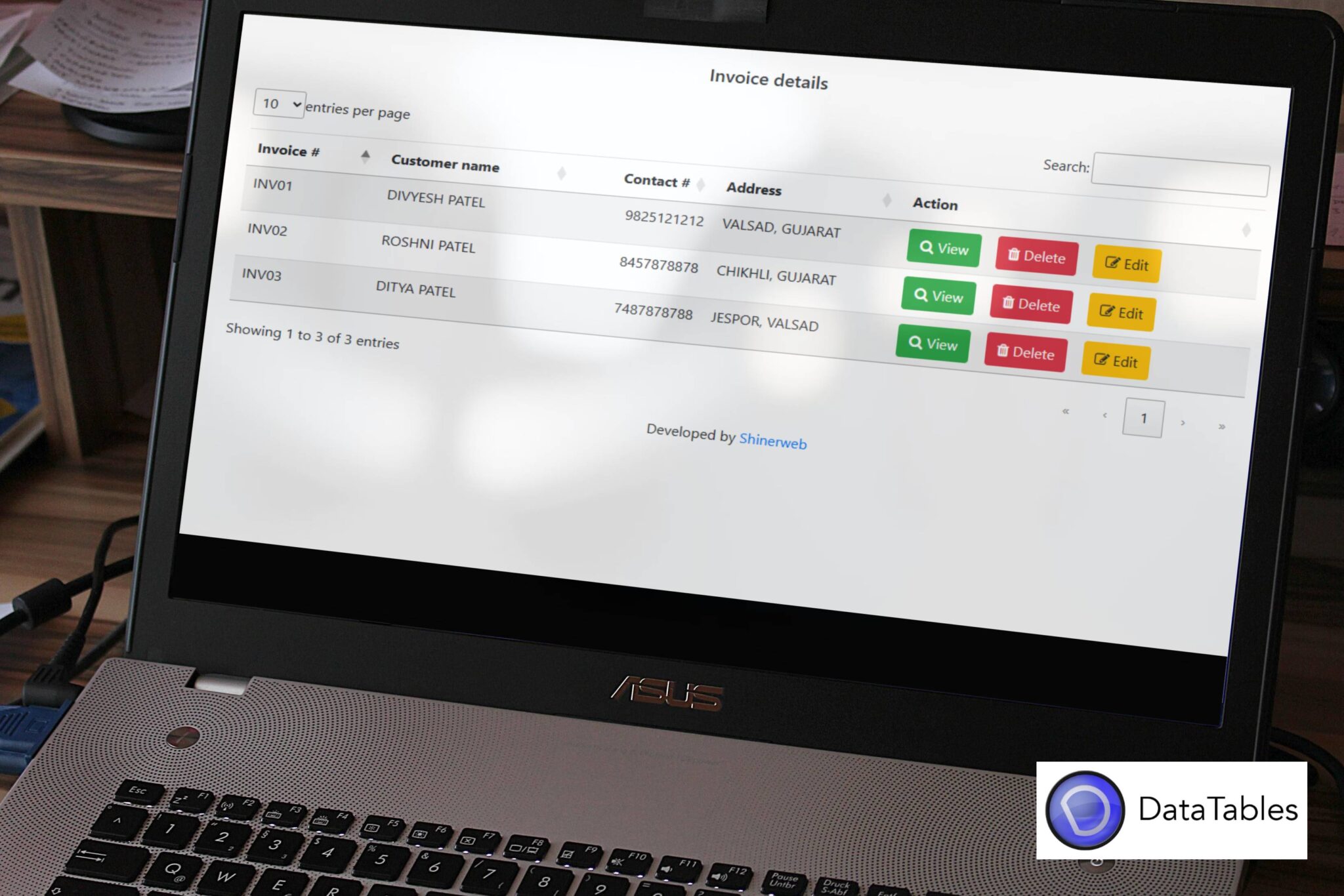 How to implement dynamic searchable data tables with PHP and MySQL - Shinerweb